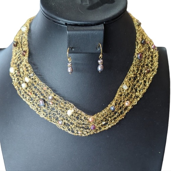 Edgar Berebi | Jewelry | Edgar Berebi Limited Edition Macram Set Necklace And Earrings | Poshmark